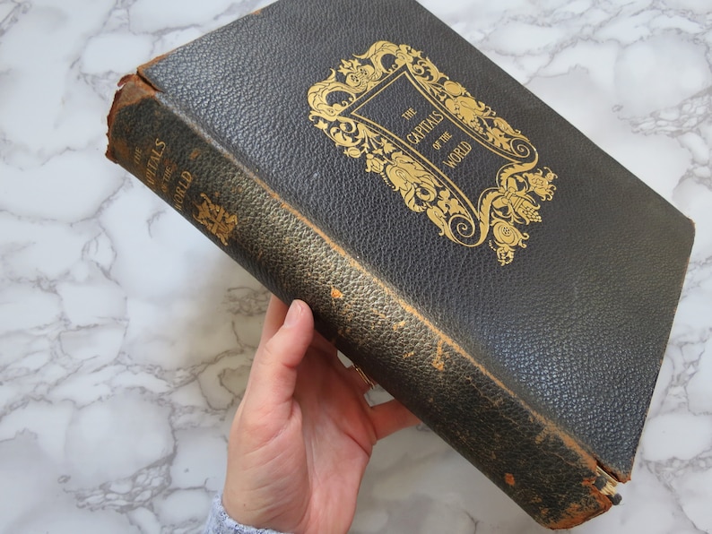 1894 Capitals of the World Book // Antique Harper and Brothers World ...
