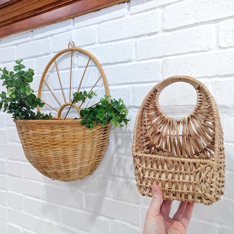 Wall Basket Set of 3 - Etsy