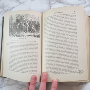 1800's French History Book // Antique "concise History of France" Book ...