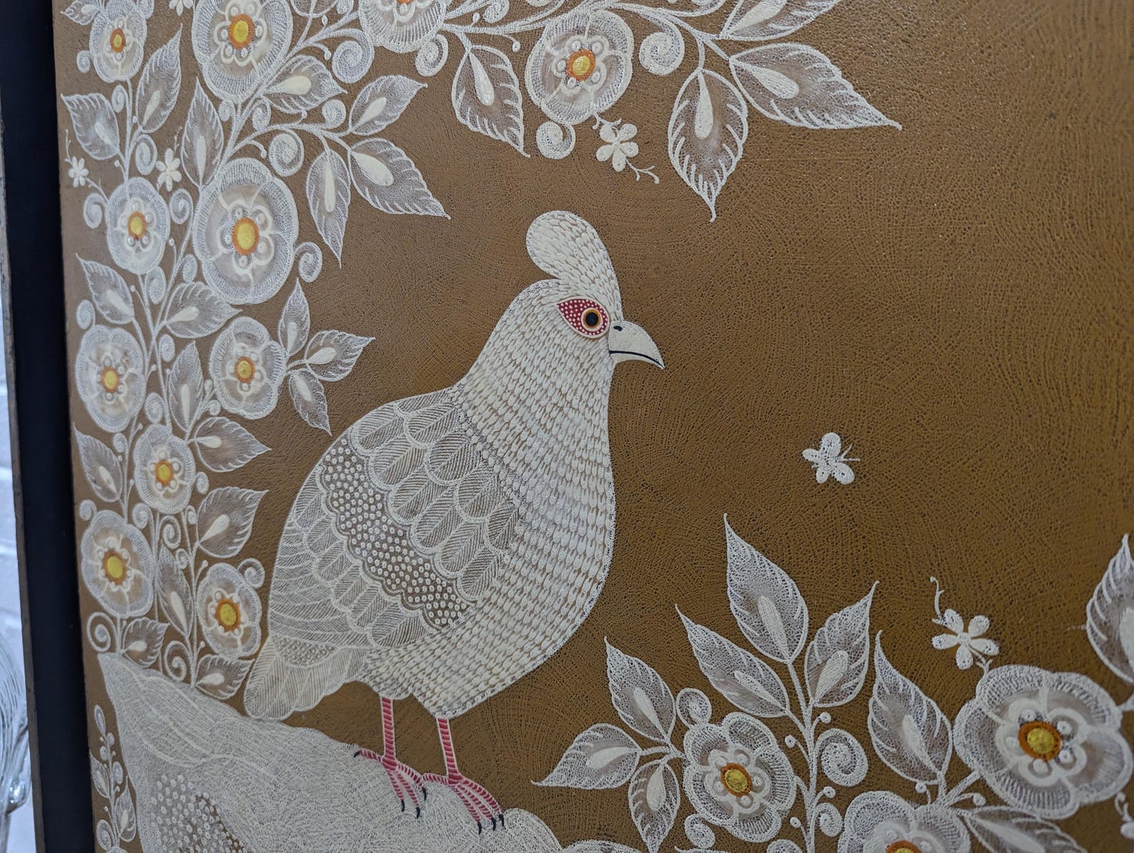 Jorge Wilmot Painting // Vintage "partridge on a Rock" Acrylic on ...