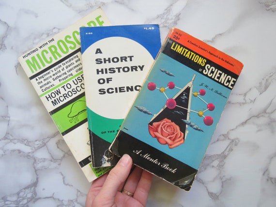 Vintage Science Books // Lot of Three Paperback Science | Etsy