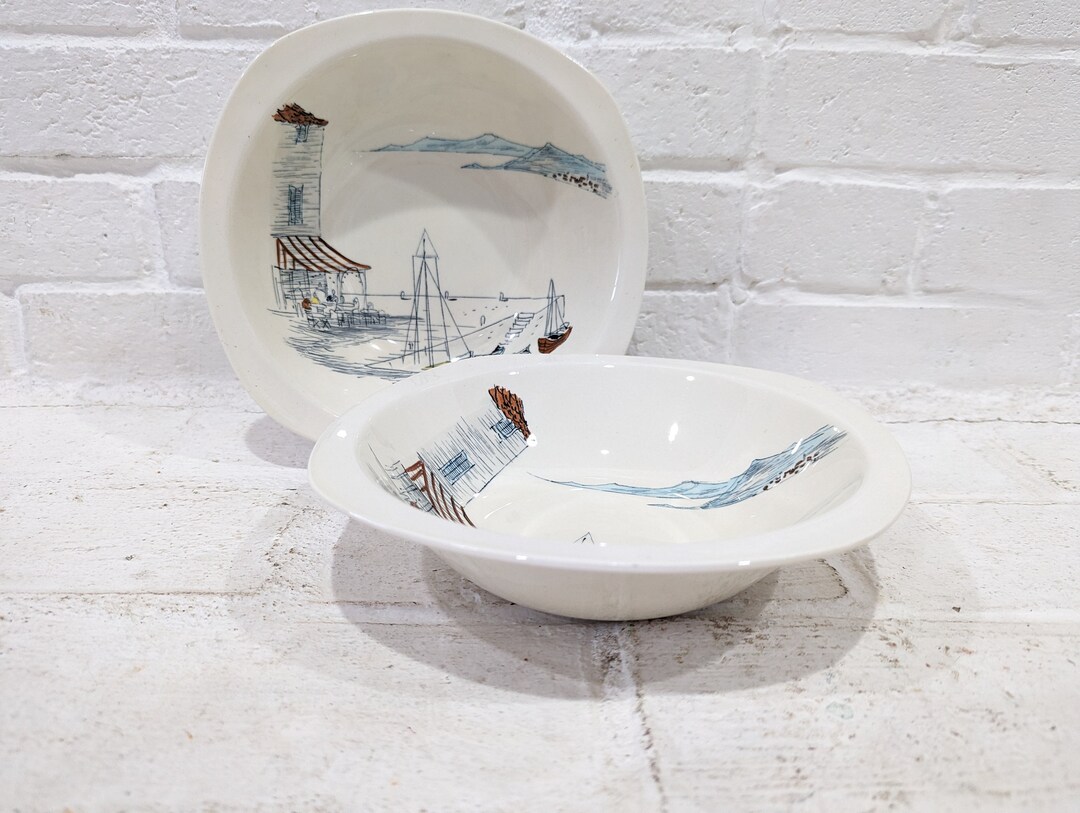 Midwinter Riviera Serving Bowls Set // Vintage Mid Century Modern ...