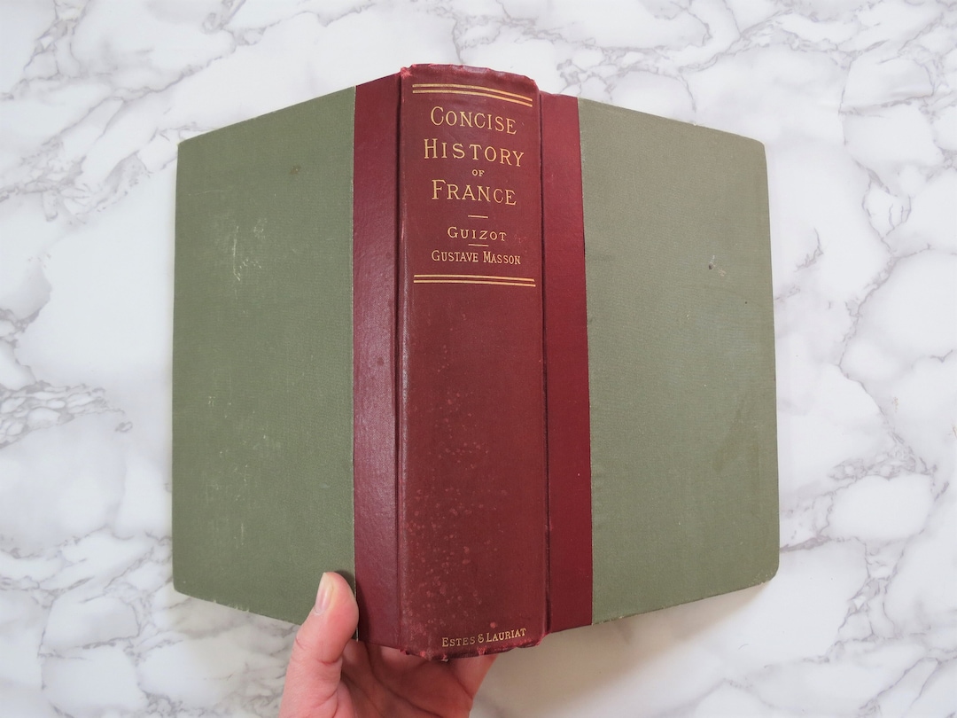 1800's French History Book // Antique "concise History of France" Book ...