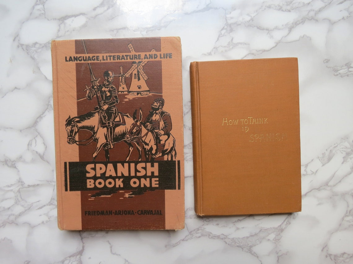 Antique Spanish Text book // Spanish Book One 1936 | Etsy