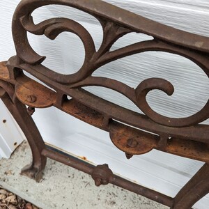 Vintage Iron Bench Legs // Pair of Cast Iron Scroll Legs for Outdoor ...