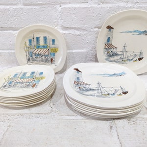 Midwinter Riviera Dinnerware Set // Vintage Mid Century Modern ...