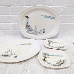 Midwinter Riviera Platters Set // Vintage Mid Century Modern ...