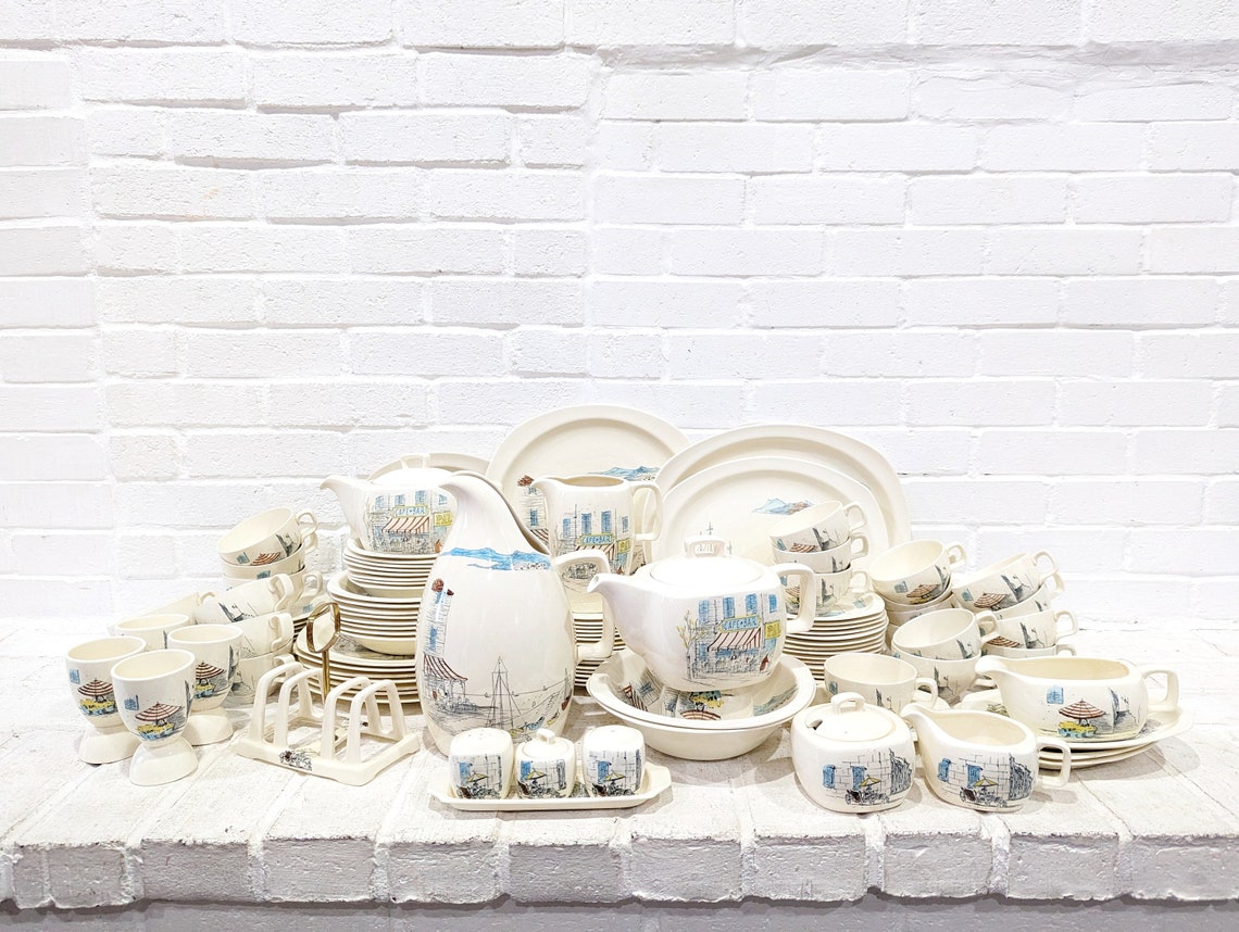 Midwinter Riviera Platters Set // Vintage Mid Century Modern ...