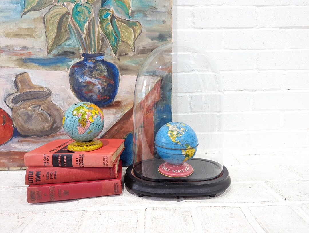 Antique Glass Cloche // Antique Taxidermy Display, Clock Timepiece ...
