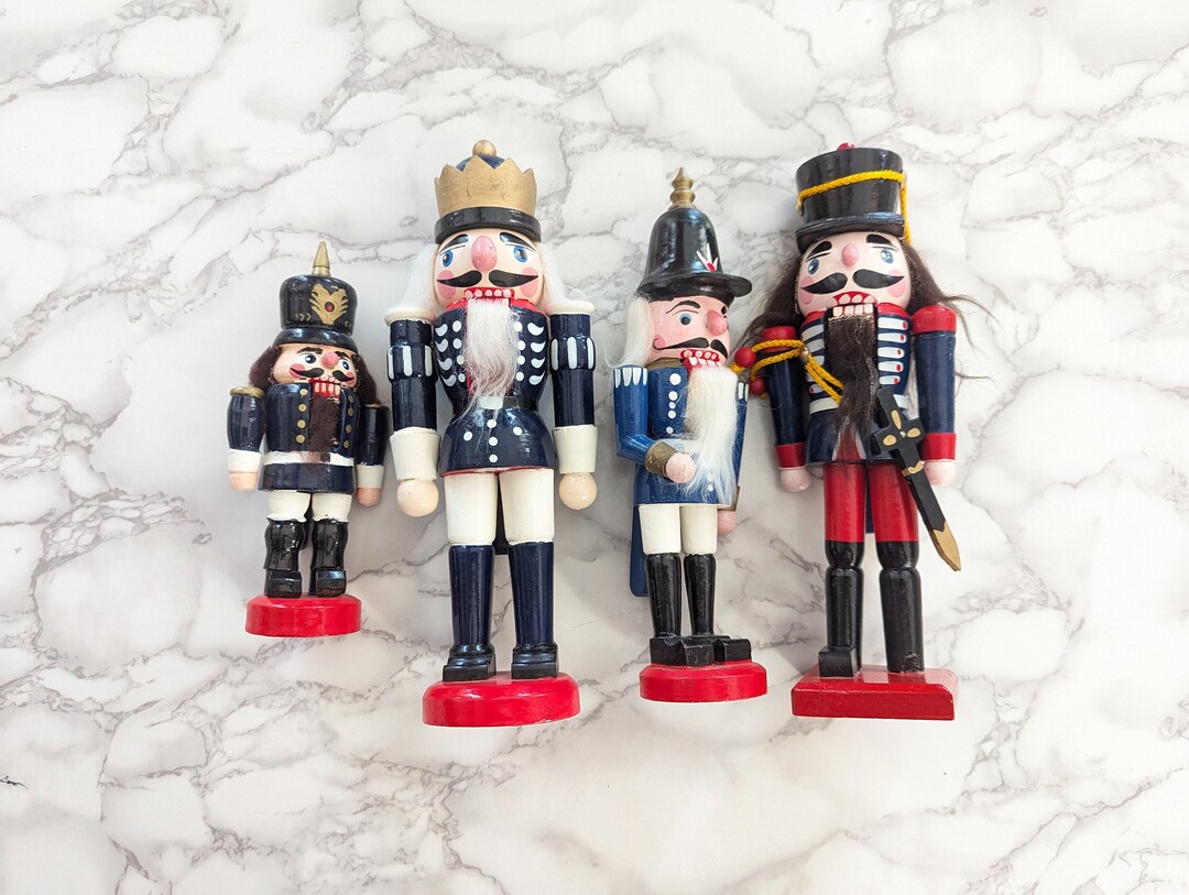 Vintage Nutcracker Collection // Wooden Nutcracker Figurines Kings ...