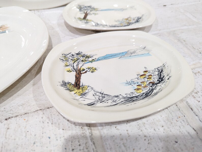 Midwinter Riviera Platters Set // Vintage Mid Century Modern ...