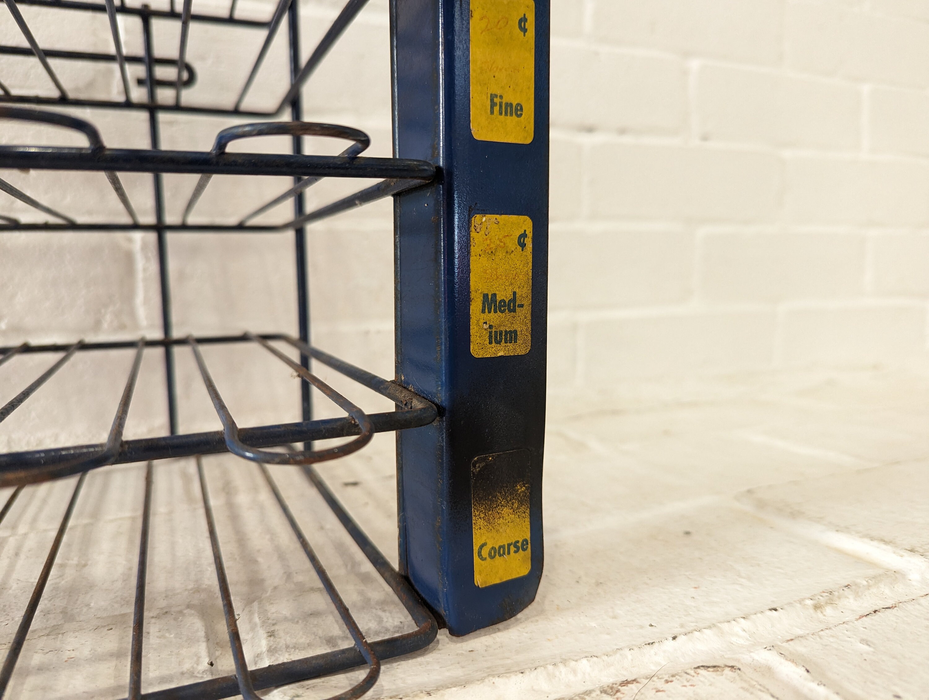 Vintage Sandpaper Display Rack // Hardware Store Display Retail Shelf ...