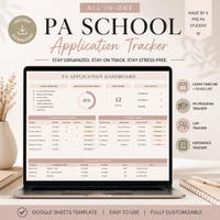 Medical School Application Tracker Excel Template Sheet Pack Best ...