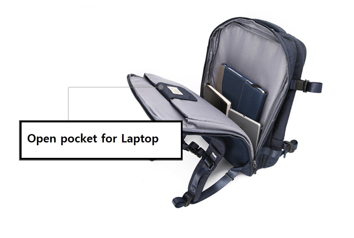 Pro Deluxe Air Mesh Cushion Expandable Backpack navy - Etsy