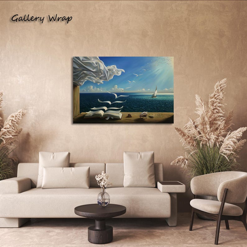 Framed Vladimir Kush Surreal Art Print, Dreamlike Ocean Wall Art ...