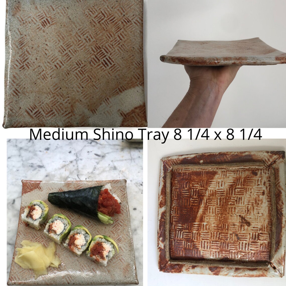 Unique Ceramic Square Sushi Plate Serving Platter East Asian - Etsy