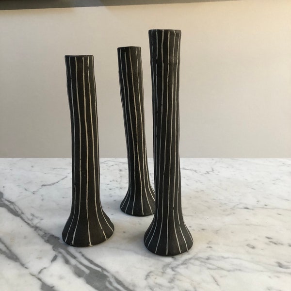 Ceramic Candlesticks - Etsy