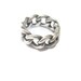 Personalized ID Ring Silver Signet Ring, Chain Link Inital Rings ...