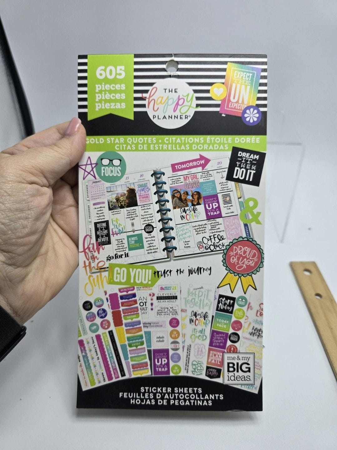 Gold Star Quotes the Happy Planner Me & My Big Ideas 605 Stickers New ...
