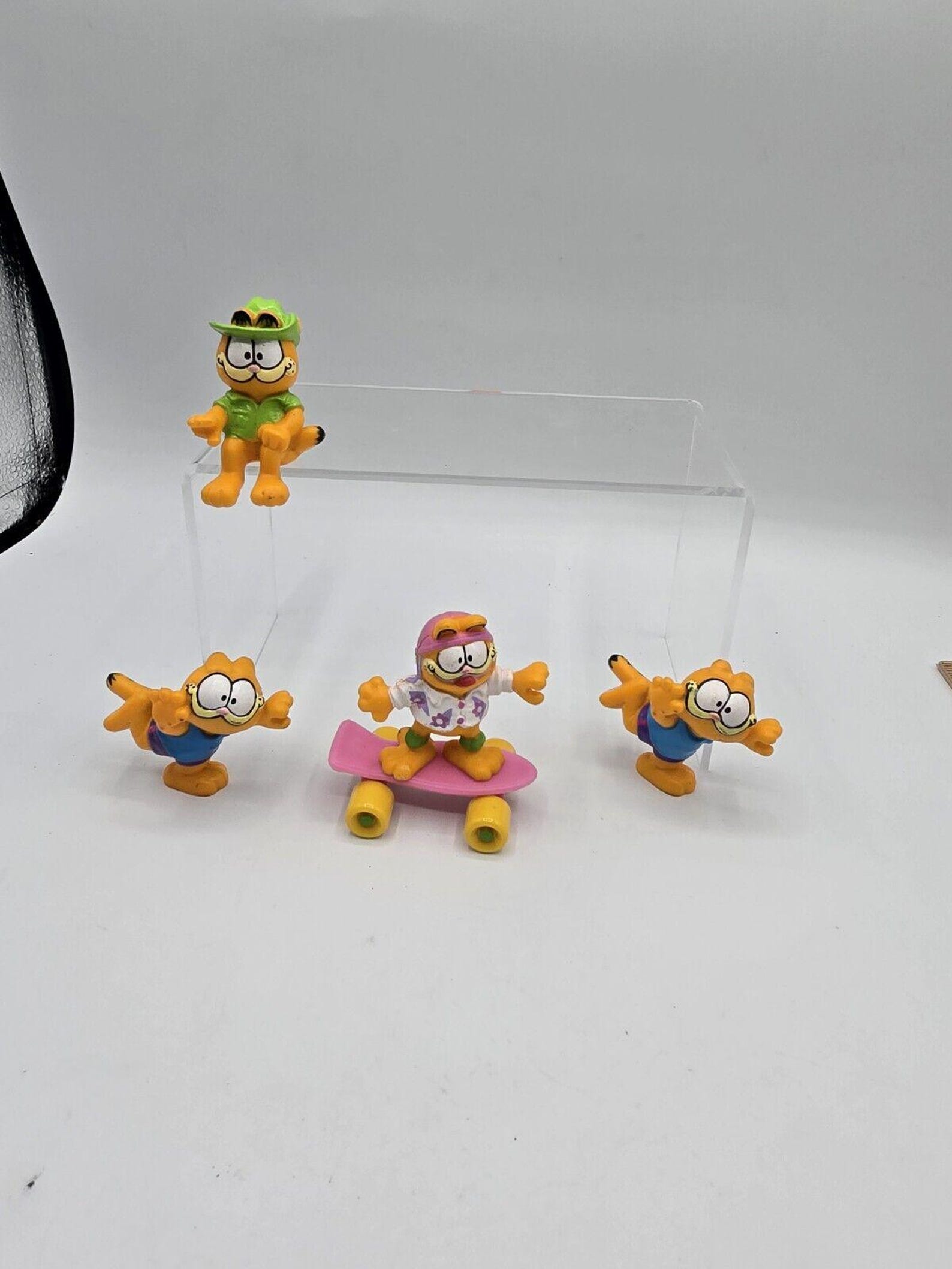 Mcdonalds 1989 Garfield PVC Toys Hawaiian Shirt W Skateboard Safari ...