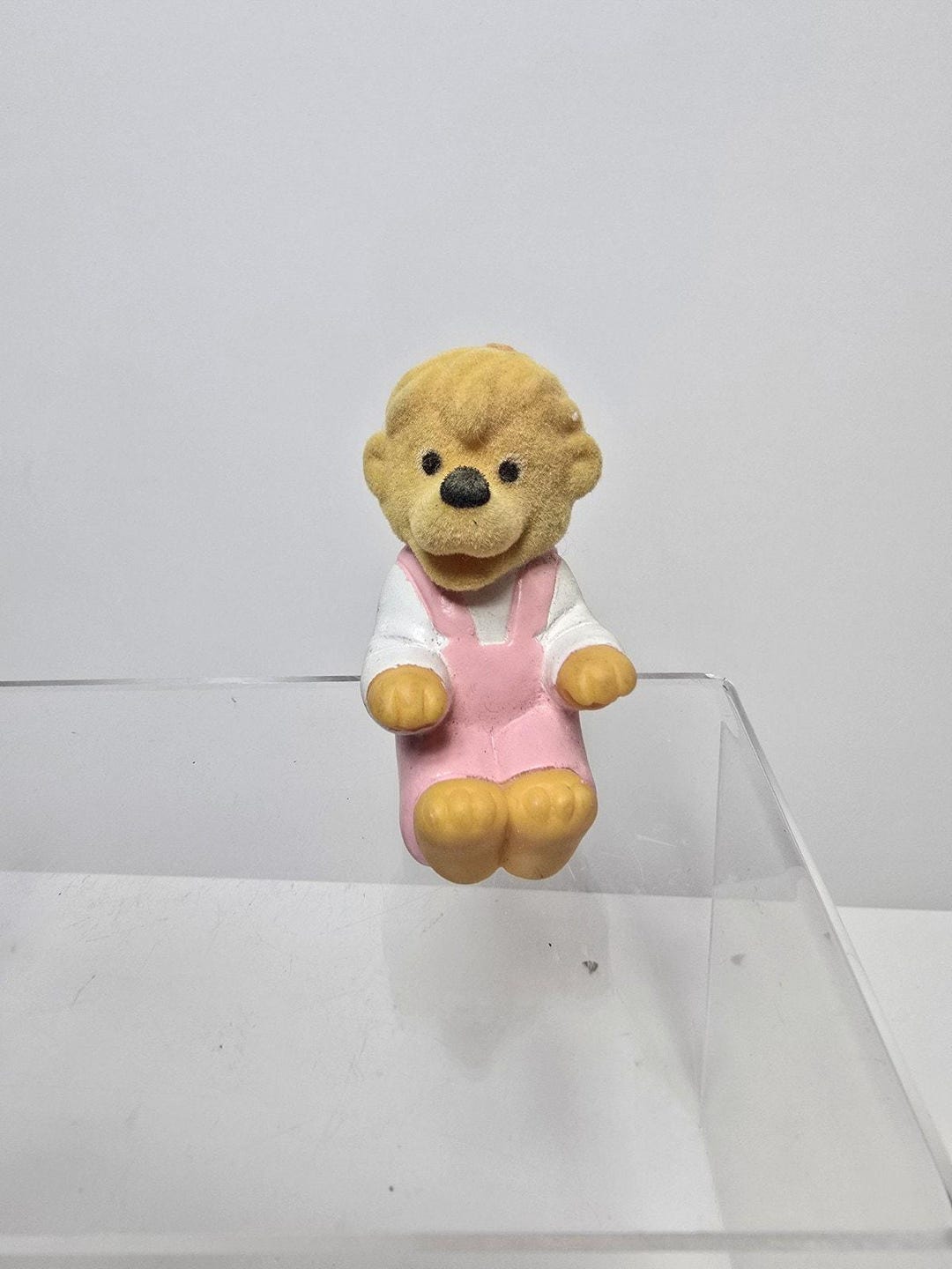 Vintage Berenstain Bears 1989 Sissy Bear Pink Overalls 2.5” Plastic Figure Fuzzy - Etsy