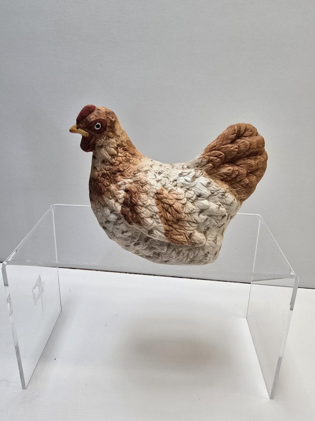 Vintage Brown Spotted Chicken Hen Mother Figure MIC Taiwan. - Etsy