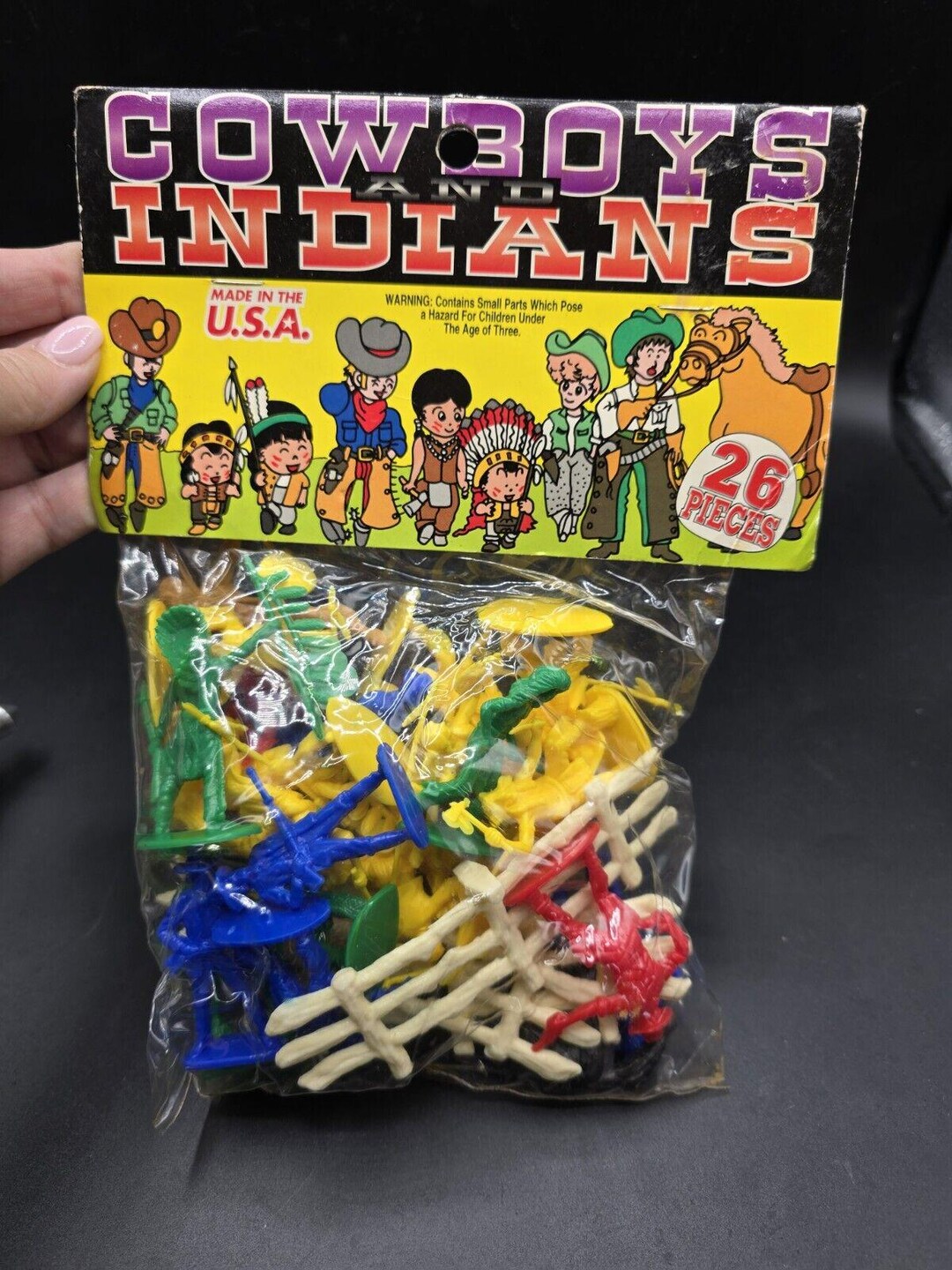 Vintage Tim Mee Toy Cowboys & Indians 26 Pieces No. 12340 Brand New - Etsy