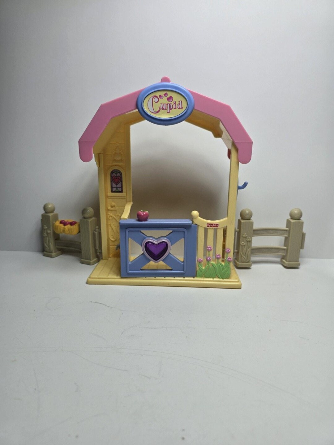 Fisher Price Loving Family Dollhouse Horse Friendship Pony Stable Cupid ...
