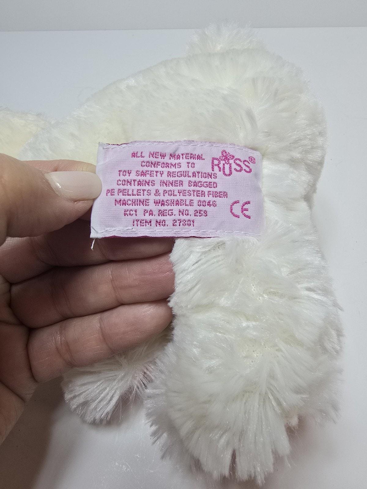 Vintage Russ Berrie Hunnie Bunny Rabbit Plush Stuffed Animal 12" Seated ...