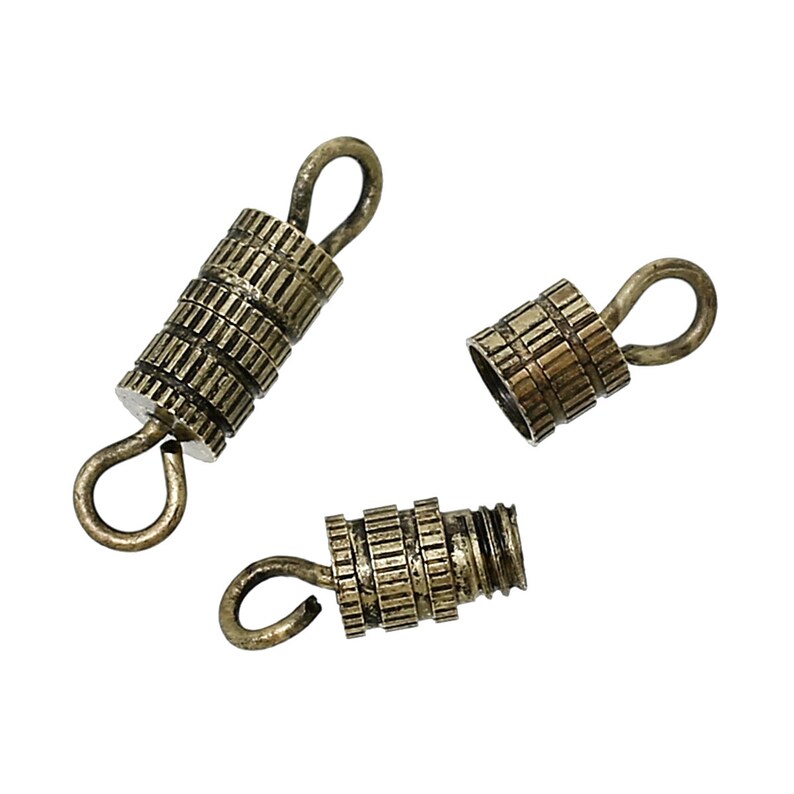 10pcs Antique Bronze Twist Clasps 14x4mm Jewelry | Etsy