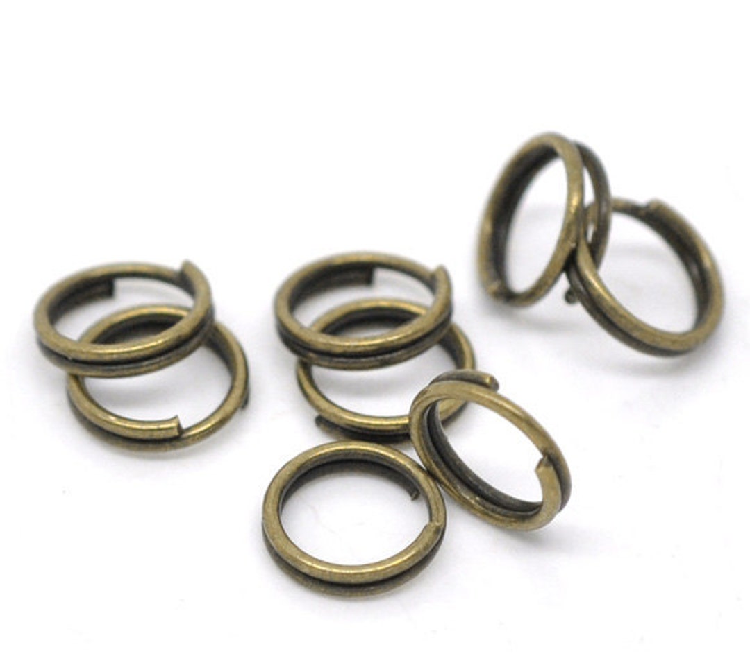 500pcs 6mm Antique Bronze Split Ring - 24 Gauge, Wholesale Jewelry ...