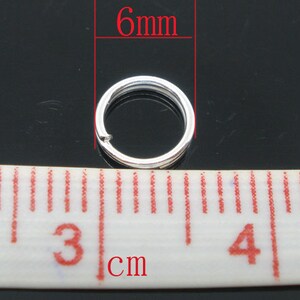 100pcs 6mm Silver Plated Split Ring - Wholesale Jewelry Finding, Bulk ...