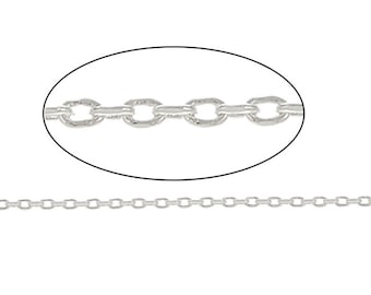 32 Feet Silver Plated Chain 4x3mm Ships From USA Wholesale | Etsy