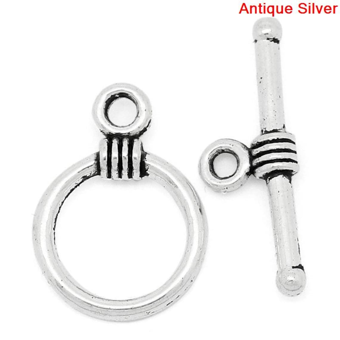20pcs Antique Silver Toggle Clasp 11x16mm 19x6mm Ships | Etsy