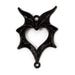 2pcs Black Bat Wing Heart Connector Pendant - 35x23mm - Bat Boys ...