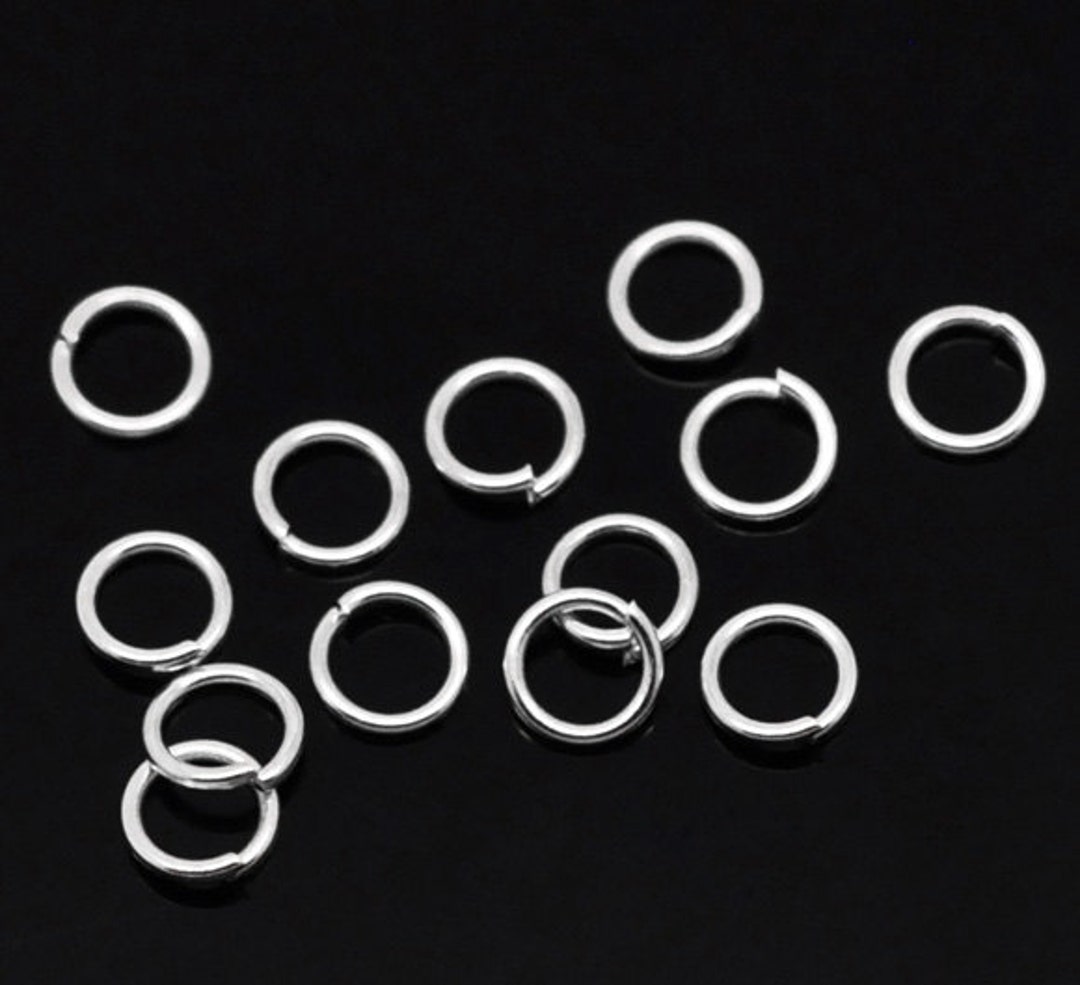 100pcs 5mm Silver Plated Jump Ring - 20 Gauge, Jewelry Finding, Jewelry ...