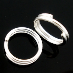 100pcs 6mm Silver Plated Split Ring - Wholesale Jewelry Finding, Bulk ...