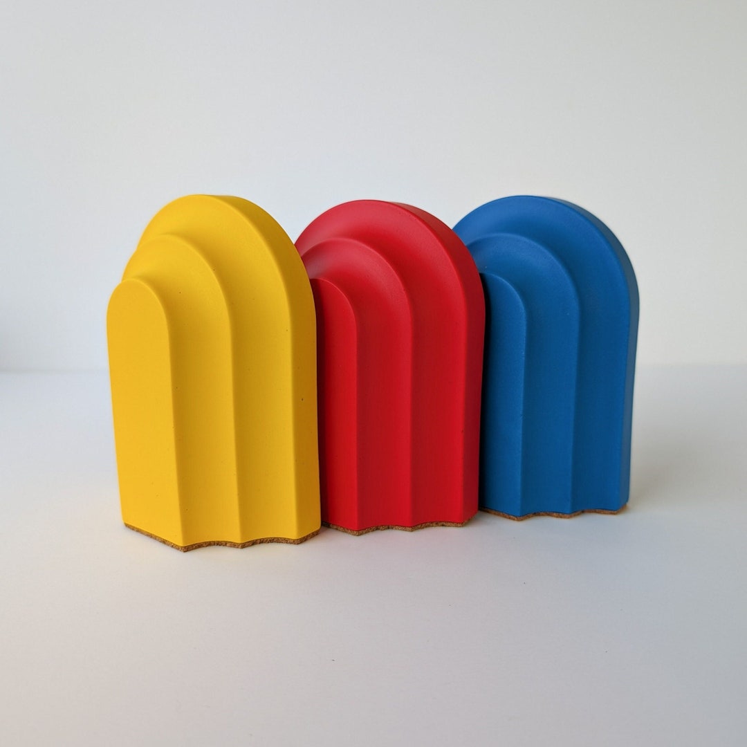 Pop of Red Bookends, Primary Color Home Decor, Red Theory Bookends - Etsy