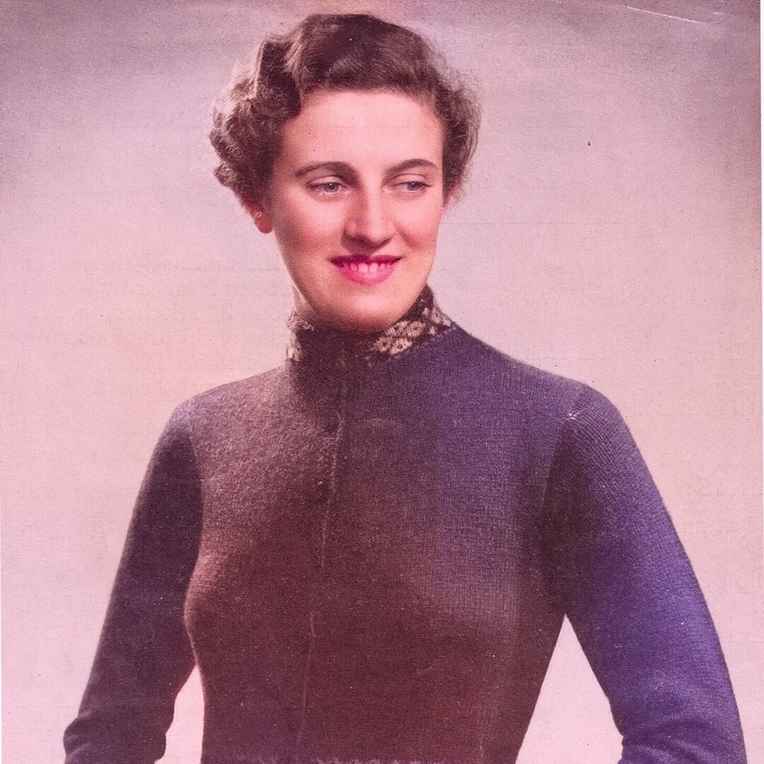 Vintage Ladies Fair Isle Boarded Lumber Jacket PDF Download - Etsy