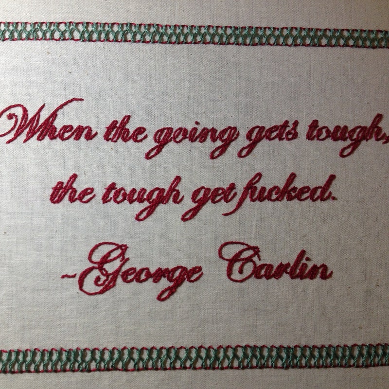 Embroidered Quote - Etsy