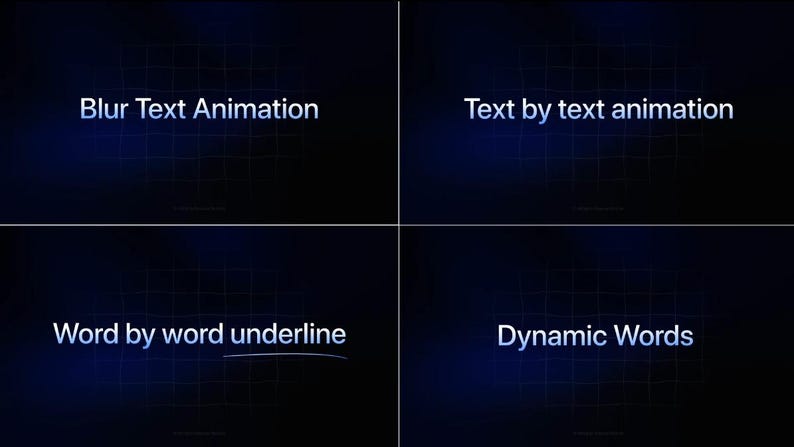 After Effects Animation Text Presets | Dynamic Video Editing Effects ...