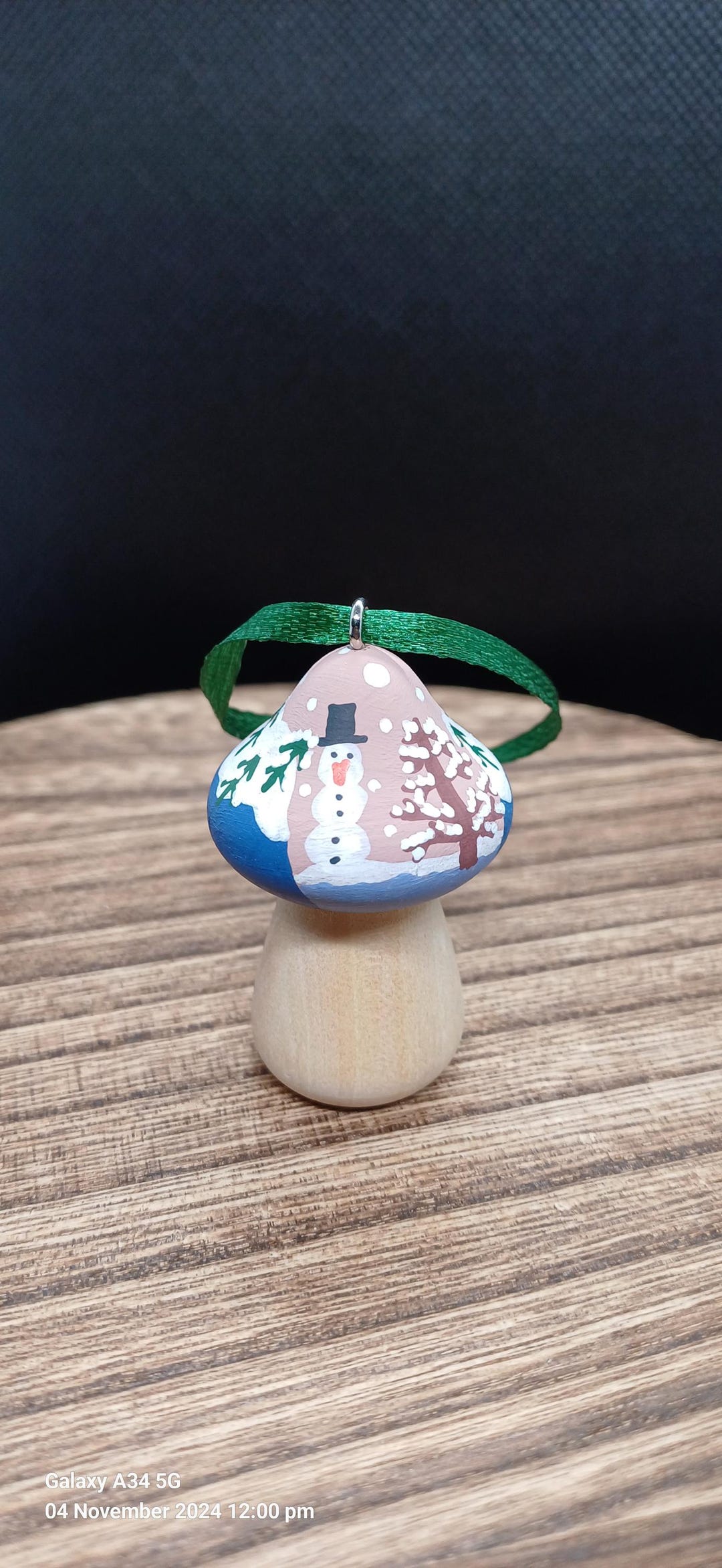 Hand Painted Mushroom, Toadstool Christmas Tree Decoration, Ornament ...