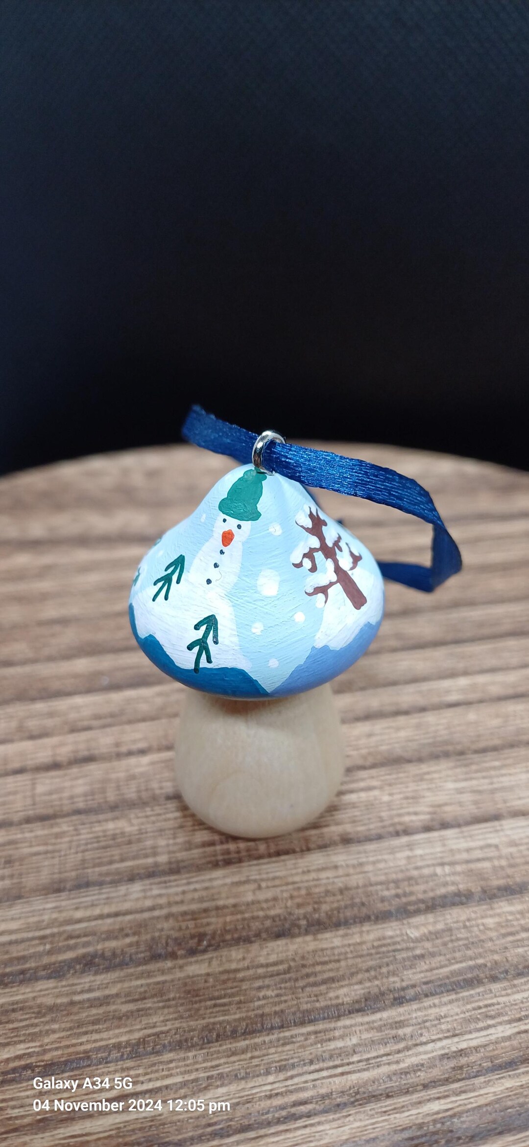 Hand Painted Mushroom, Toadstool Christmas Tree Decoration, Ornament ...