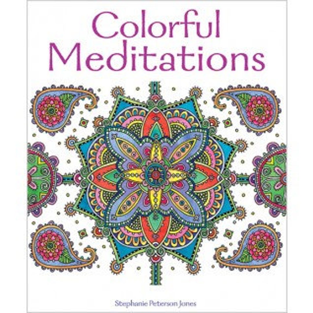 Meditative Coloring Book, Mandala Coloring Book, Spiritual Coloring ...