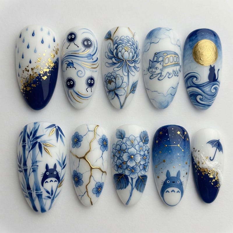 Kintsugi Press on Nails - Etsy