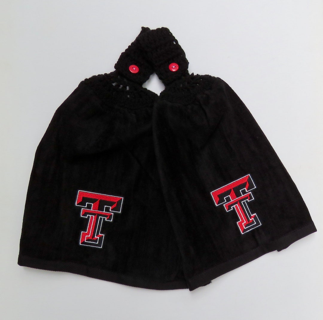 Texas Tech Crochet Top Kitchen Hand Towel Set of 2 - Etsy
