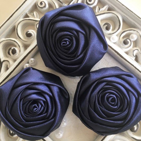 Satin Ribbon Roses - Etsy