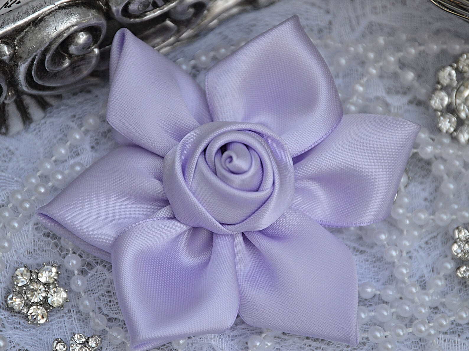 70 Colors Combination Lavender Satin Ribbon Flowers 3 | Etsy