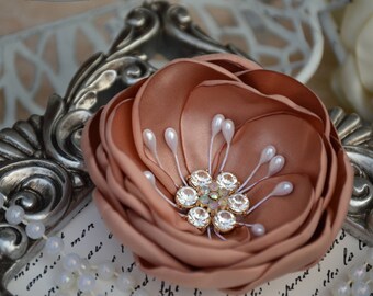 Red Satin Ribbon Flowers, 3 1/2 Satin Fabric Flowers, Satin Flower ...