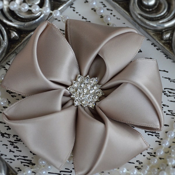 Satin Ribbon Flowers - Etsy